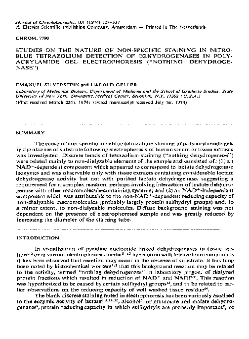 (PDF) Studies on the nature of non-specific staining in nitroblue ...