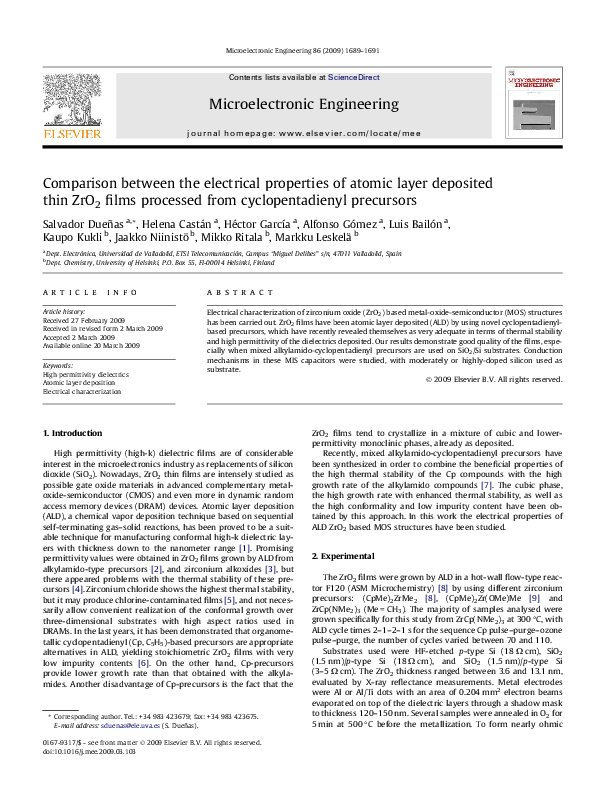(PDF) Comparison between the electrical properties of atomic layer ...