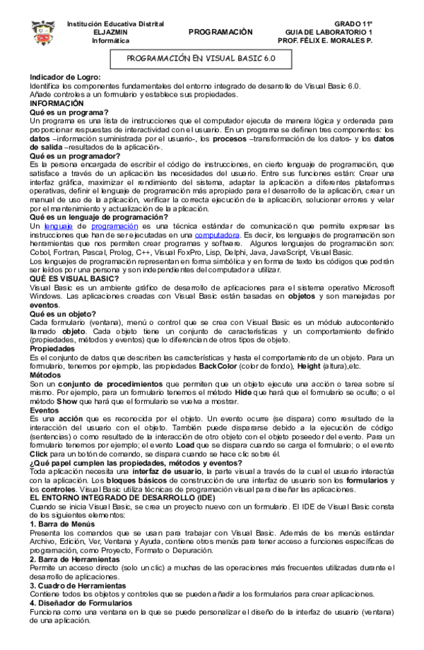 (DOC) Guia 1 visual basic
