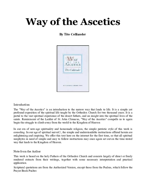 (PDF) Way of the Ascetics