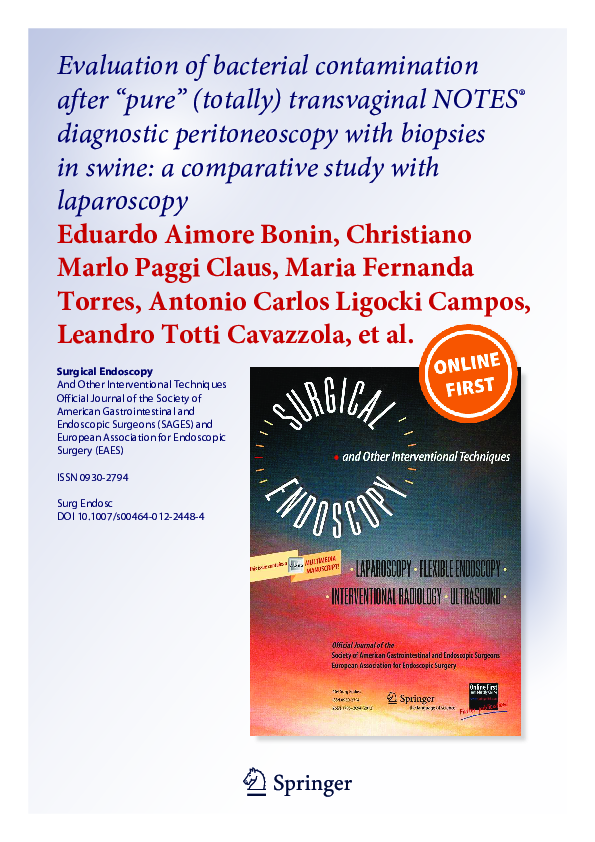 (PDF) Evaluation of bacterial contamination after “pure” (totally ...