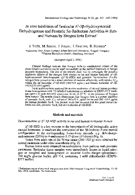(PDF) In vitro inhibition of testicular Δ5-3β-hydroxysteroid ...