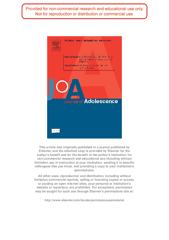 (PDF) Relationships at school and stage-environment fit as resources ...