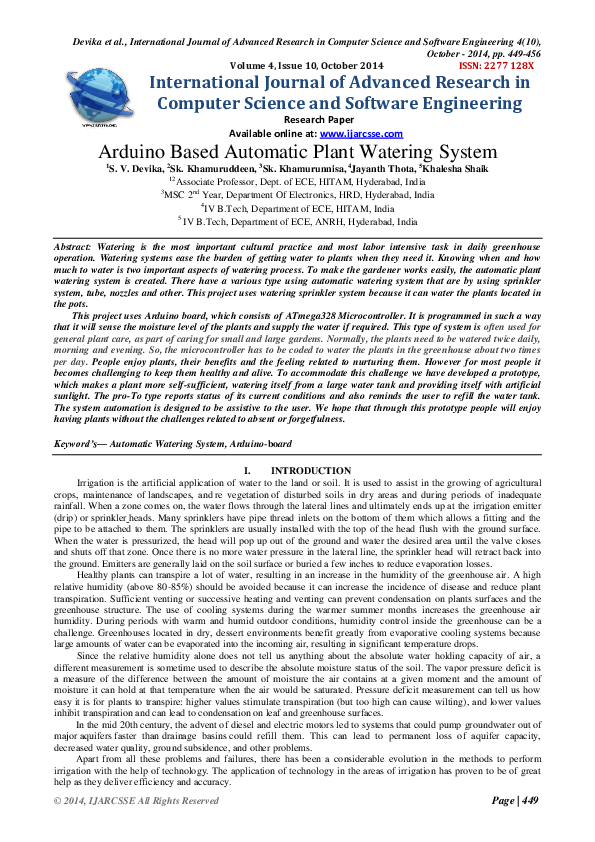 (PDF) Arduino Based Automatic Plant Watering System