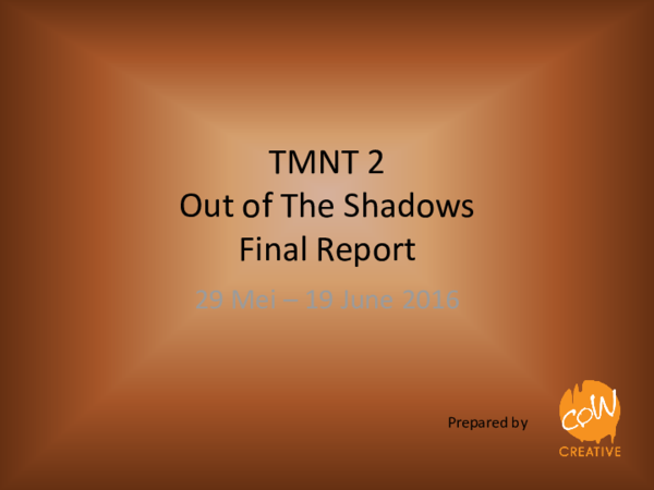 (PDF) TMNT 2 Out of The Shadows Final Report | Ananda Revandi ...