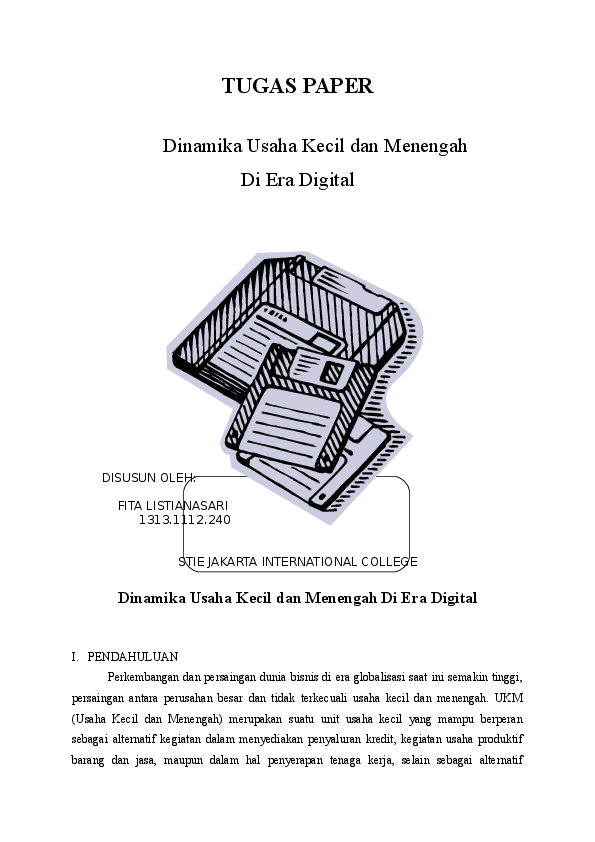 (DOC) TUGAS PAPER