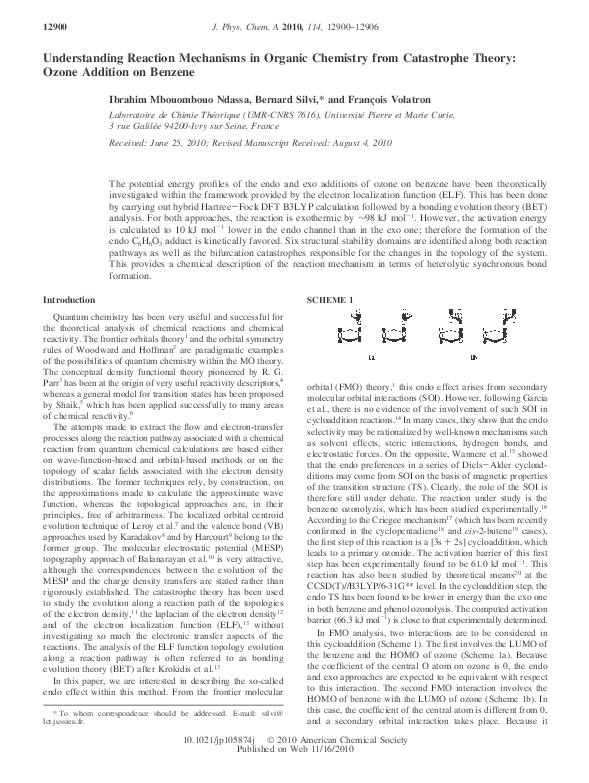 (PDF) Understanding Reaction Mechanisms in Organic Chemistry from Catastrophe Theory Applied to ...