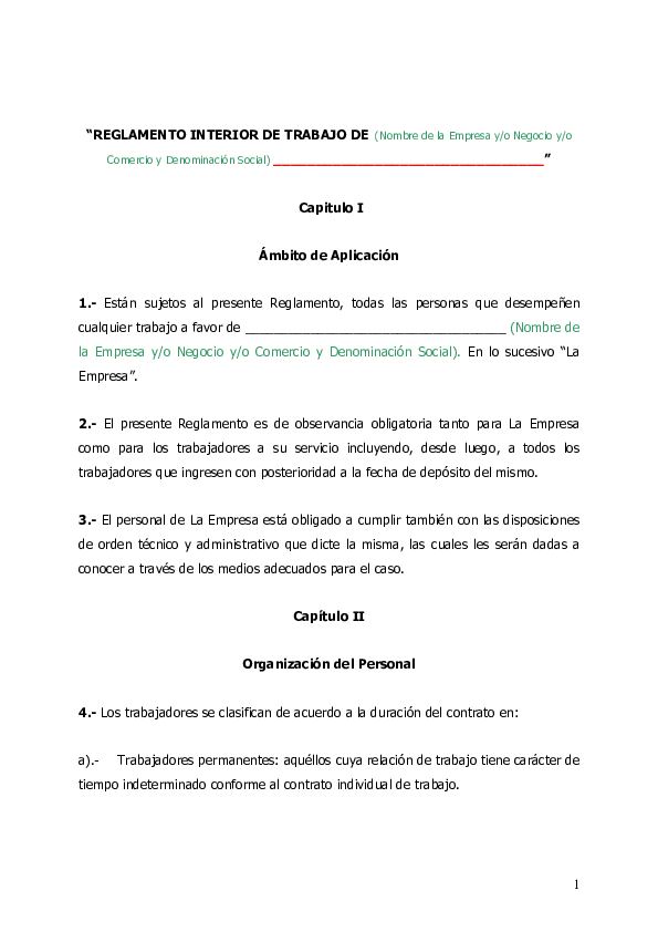 (PDF) Reglamento Interiorde Trabajo ejemplo