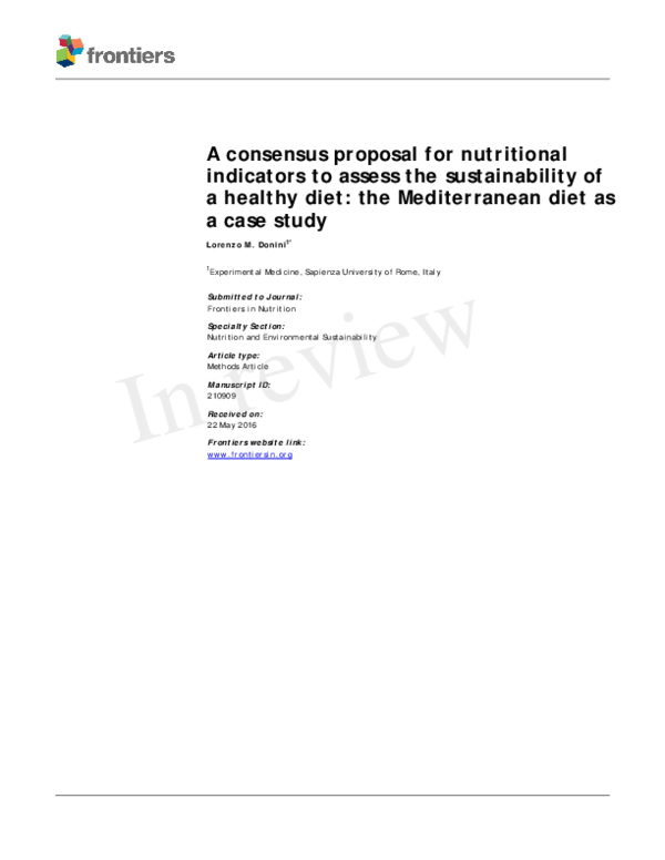 (PDF) A consensus proposal for nutritional indicators to assess the ...