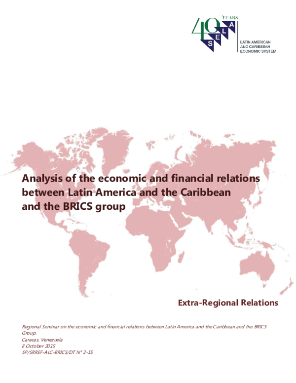 (PDF) Analysis of the economic and financial relations between Latin ...