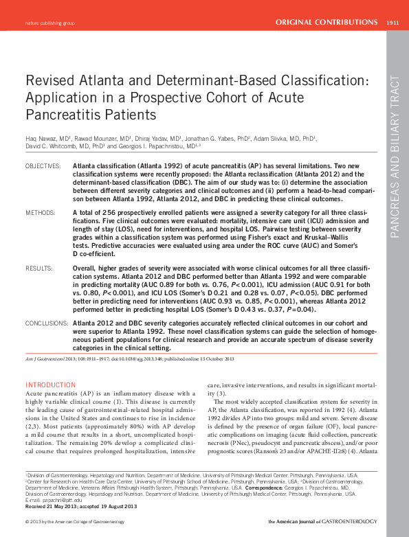 (PDF) Revised Atlanta and Determinant-Based Classification: Application ...
