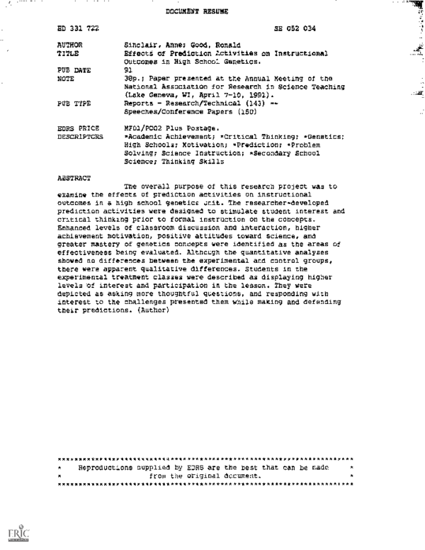 (PDF) Effects of Prediction Activities on Instructional Outcomes in ...