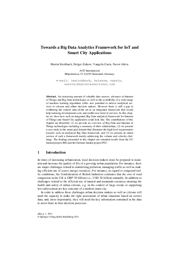 (PDF) Towards a Big Data Analytics Framework for IoT and Smart City ...