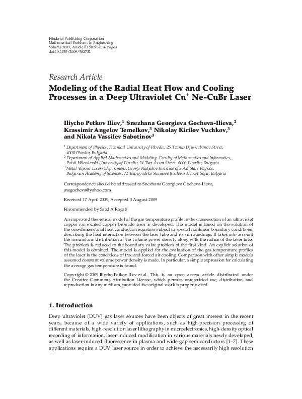 (PDF) Modeling of the Radial Heat Flow and Cooling Processes in a Deep ...