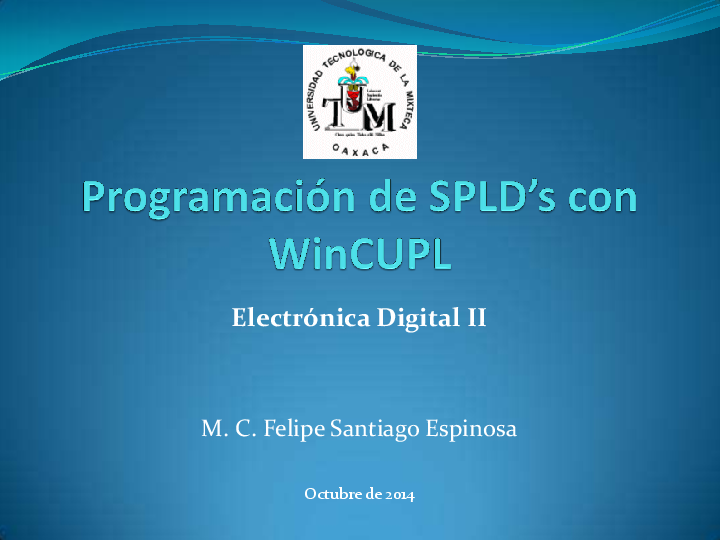 (PDF) Programacion de SPLDs con WinCUPL