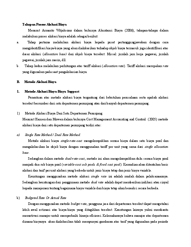 (DOC) Tahapan Proses Alokasi Biaya