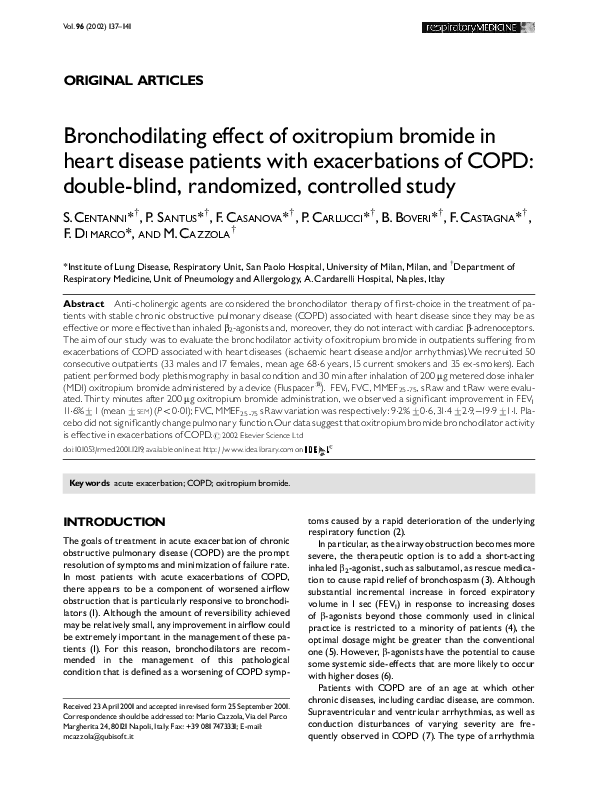 (PDF) Bronchodilating effect of oxitropium bromide in heart disease ...