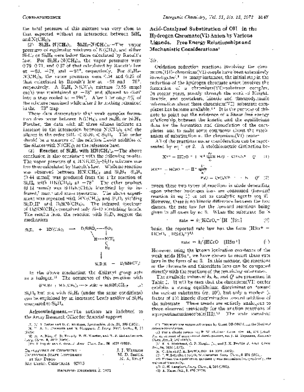 (PDF) Acid-catalyzed substitution of OH in the hydrogen chromate(VI ...
