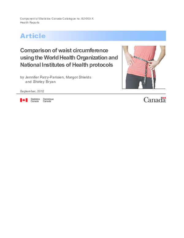 (PDF) Comparison of waist circumference using the World Health ...