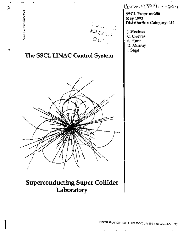 (PDF) The SSCL LINAC Control System