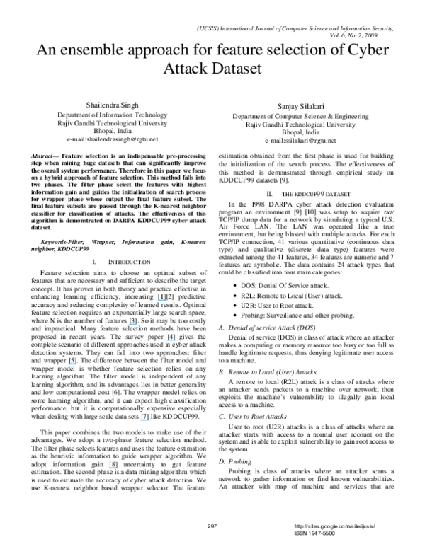(PDF) An Ensemble Approach for Cyber Attack Detection System: A Generic Framework