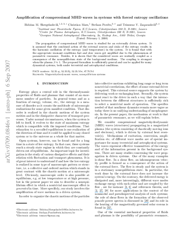 (PDF) Amplification of compressional magnetohydrodynamic waves in ...