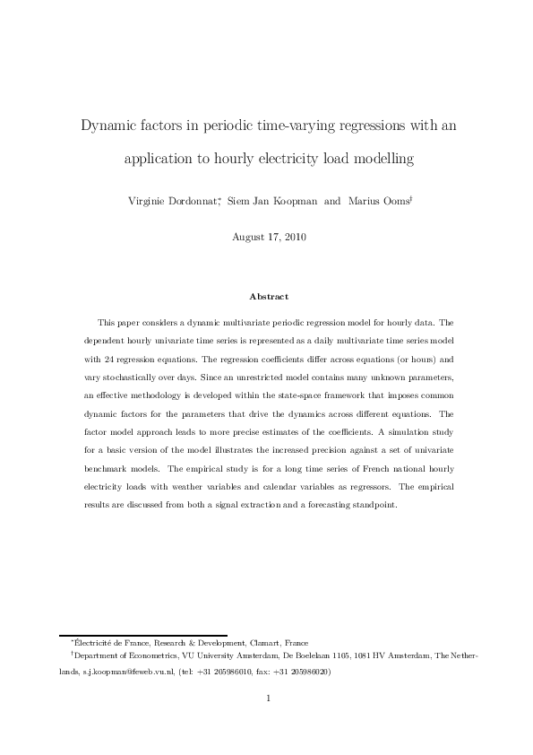 (PDF) Dynamic factors in periodic time-varying regressions with an application to hourly ...
