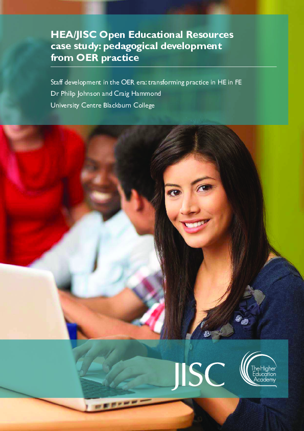 (PDF) HEA/JISC Open Educational Resources case study: pedagogical ...