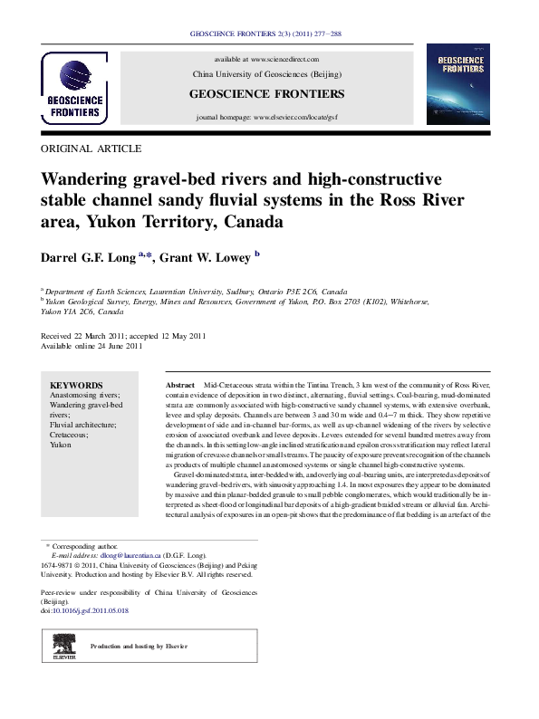 (PDF) Wandering gravel-bed rivers and high-constructive stable channel ...