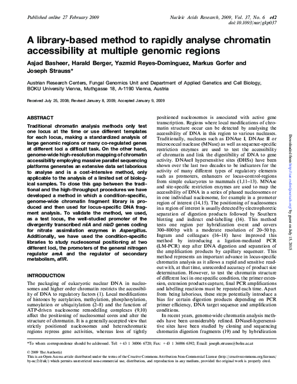 (PDF) A library-based method to rapidly analyse chromatin accessibility ...