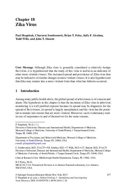 (PDF) Zika Virus