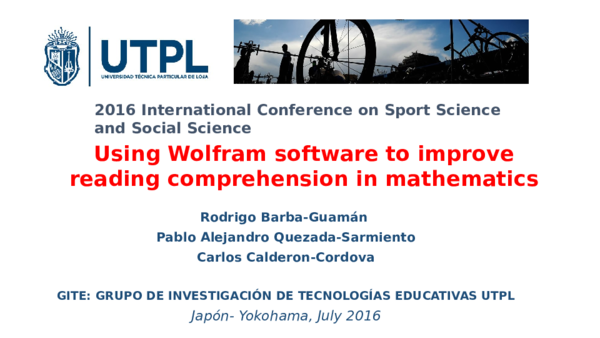 (PPT) Presentation of "Using Wolfram software to improve reading ...