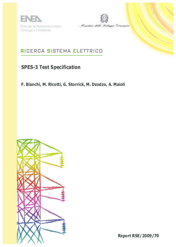 (PDF) SPES-3 Test Specification | Andrea Maioli - Academia.edu