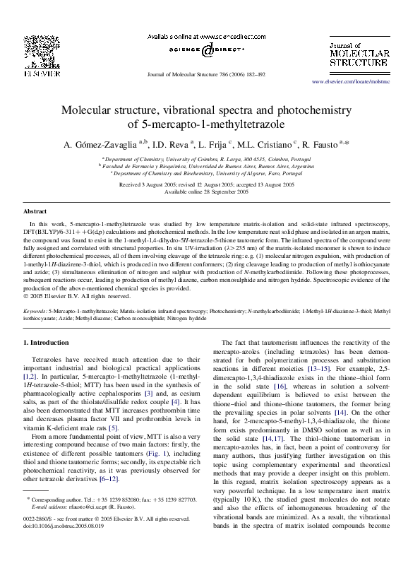 (PDF) Molecular Structure, Vibrational Spectra and Potential Energy Distribution of Colchicine ...