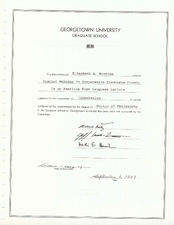 Pdf Dissertation Spatial Mapping In Comparative Discourse Frames In An Asl Lecture 1993pdf