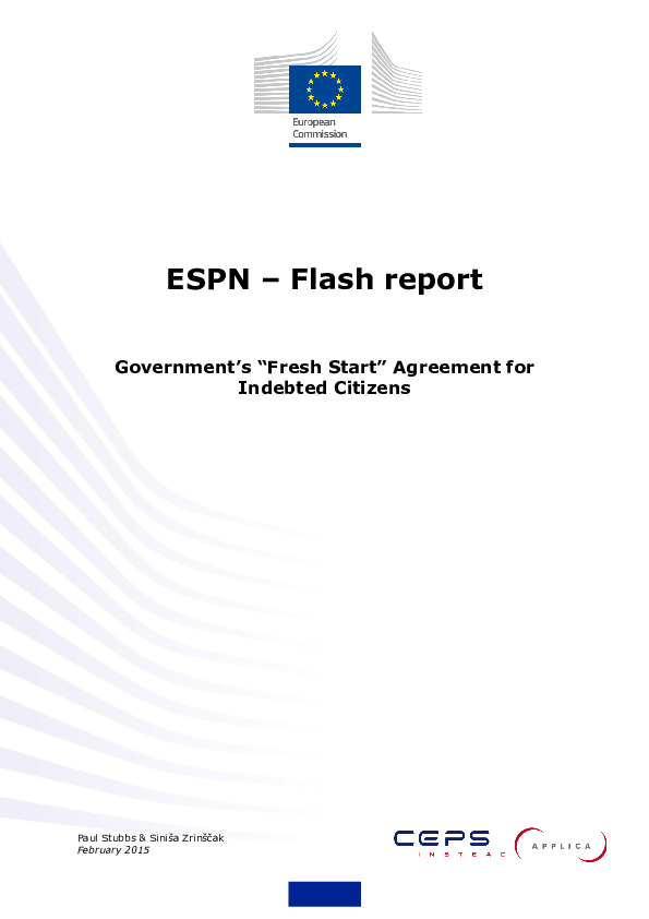 (PDF) Government's Fresh Start Agreement for Indebted Citizens