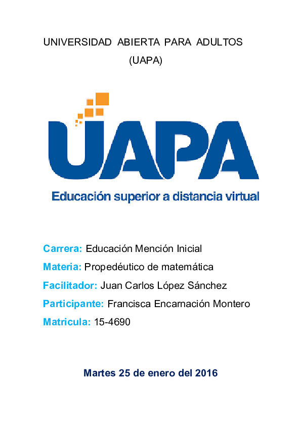 (DOC) UNIVERSIDAD ABIERTA PARA ADULTOS (UAPA