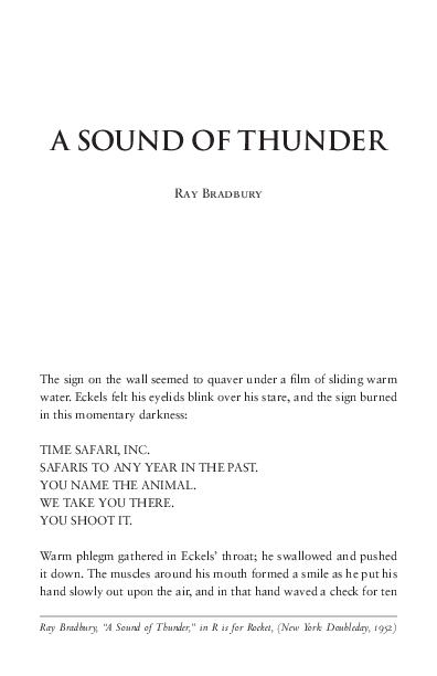 (DOC) A Sound of Thunder | VânVi Vũ - Academia.edu