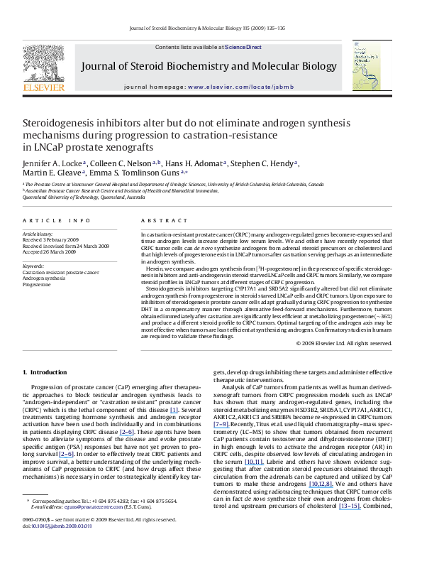 (PDF) Steroidogenesis inhibitors alter but do not eliminate androgen ...