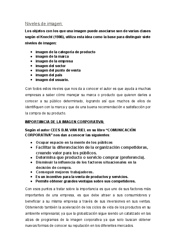 (DOC) Niveles de imagen