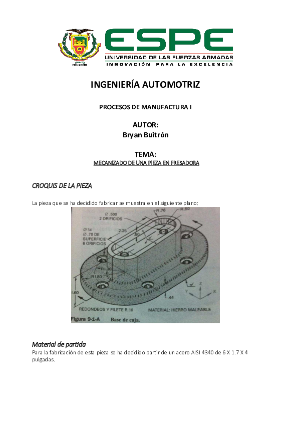 (PDF) INGENIERÍA AUTOMOTRIZ PROCESOS DE MANUFACTURA I