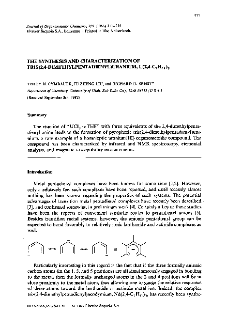 (PDF) The synthesis and characterization of tris(2,4 ...