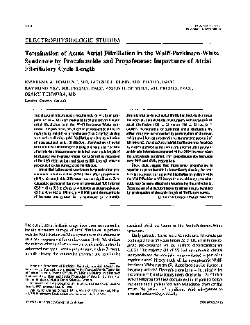 (PDF) Termination of acute atrial fibrillation in the Wolff-Parkinson ...