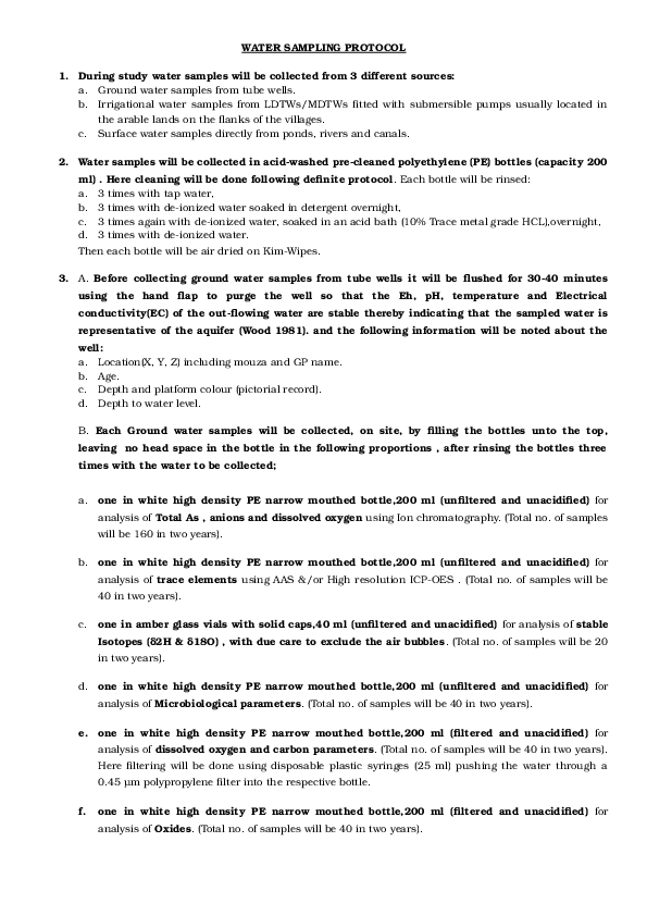 (DOC) SAMPLE PROTOCOL