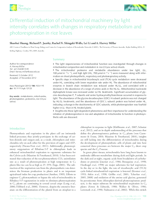 (PDF) Metabolic trade-offs between biomass synthesis and photosynthate ...