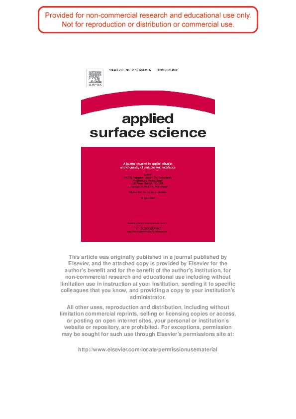 (PDF) Applied Surface Science 2007