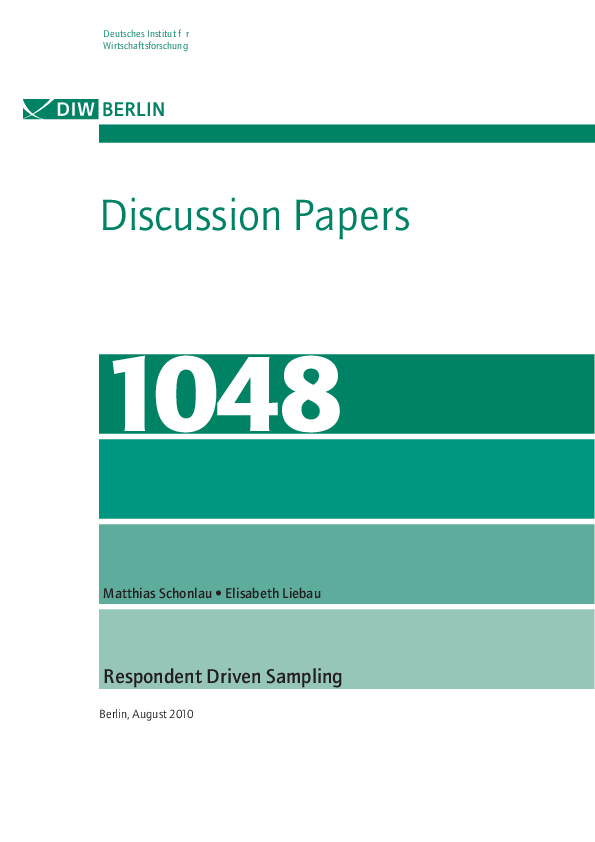 Pdf Respondent Driven Sampling 6060