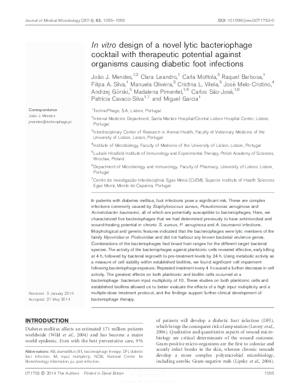 (PDF) In vitro design of a novel lytic bacteriophage cocktail with ...