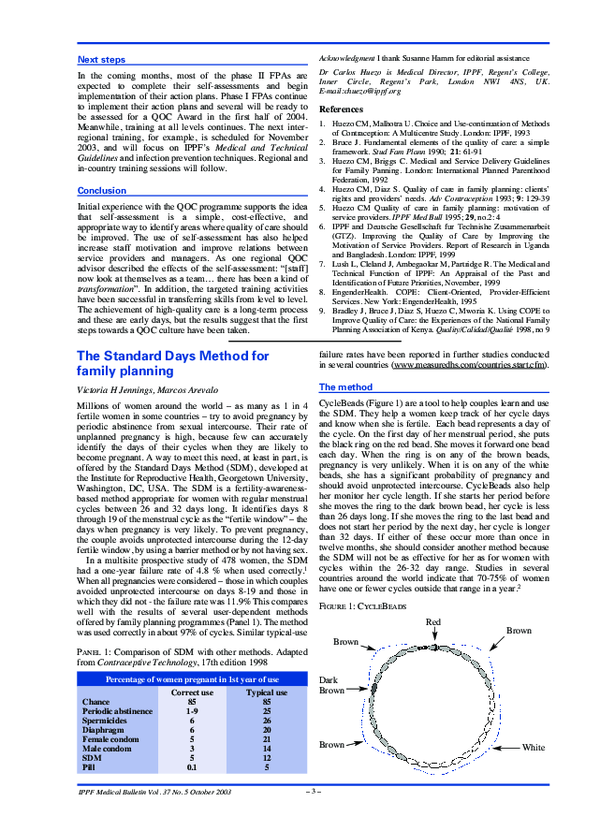 (PDF) The Standard Days Method for family planning