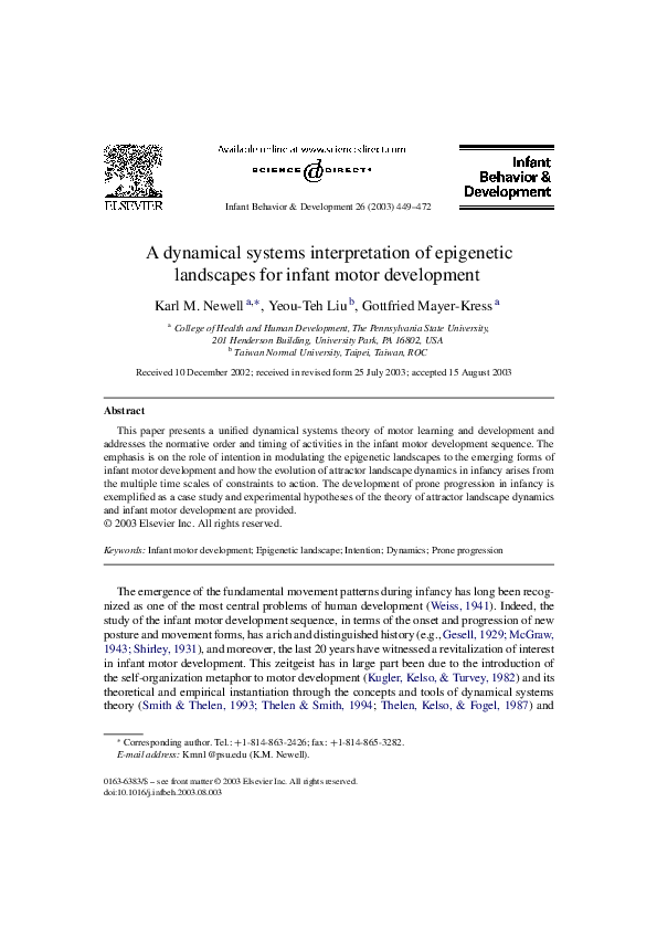 (PDF) A dynamical systems interpretation of epigenetic landscapes for ...